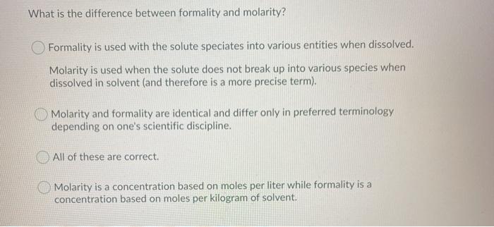 Solved What is the difference between formality and | Chegg.com