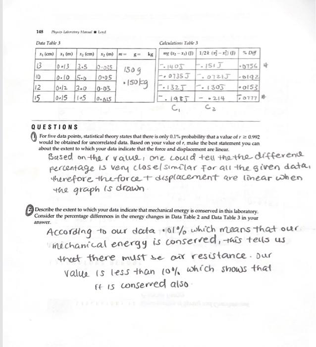 Solved using the lab data, please help me figure out to | Chegg.com