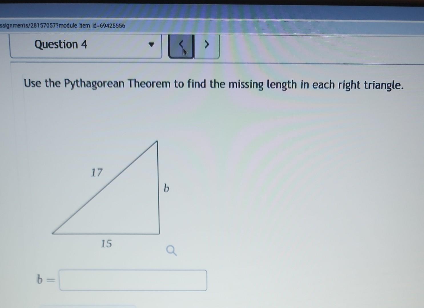 Solved Use the Pythagorean Theorem to find the missing | Chegg.com