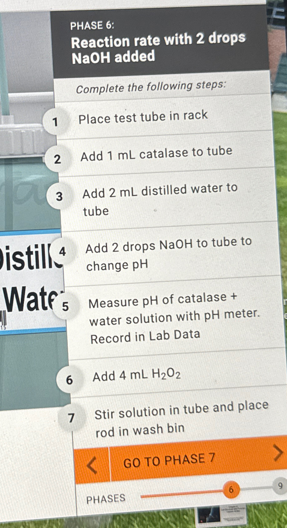 Solved PHASE 6:Reaction rate with 2 ﻿drops NaOH | Chegg.com