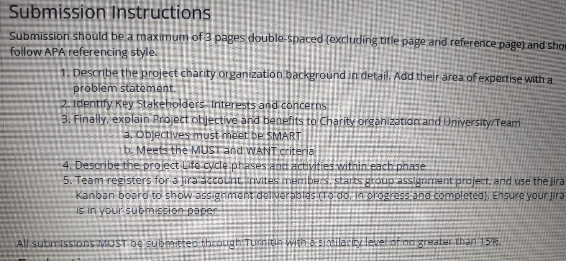 Solved Submission Instructions Submission should be a | Chegg.com
