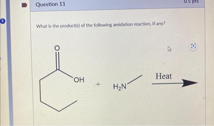 Solved What is the product(s) of the following amidation | Chegg.com