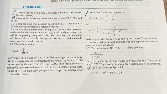 Solved 3 Convert The Following Base 2 Numbers To Base 10 