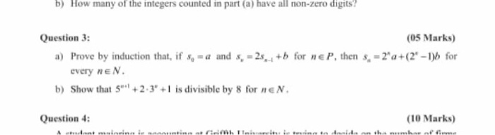 Solved b) How many of the integers counted in part(a) have | Chegg.com