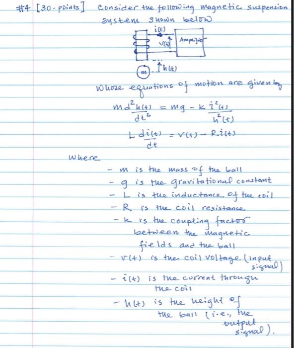 Solved \#4 [30-points] consider the following magnetic | Chegg.com