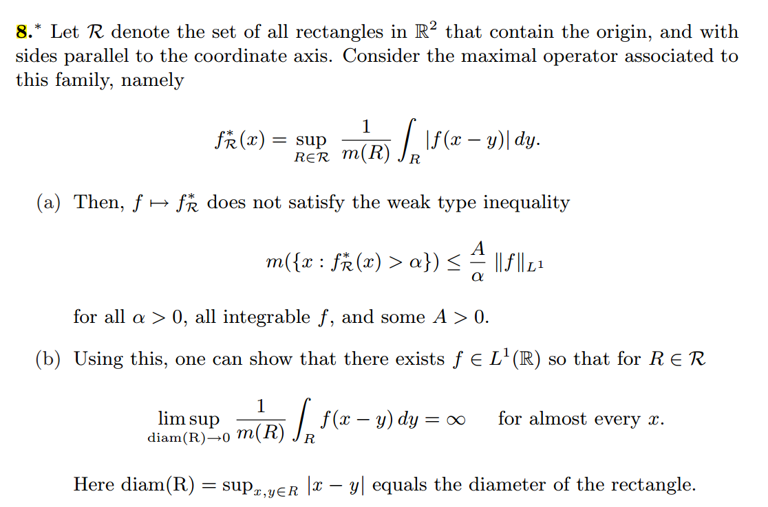 Solved ?** ﻿Let R ﻿denote the set of all rectangles in R2 | Chegg.com