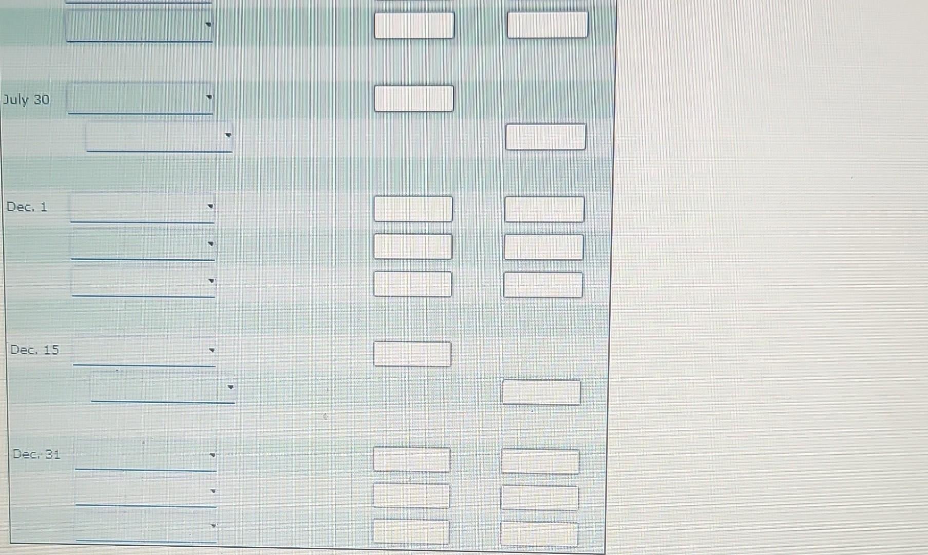 Solved The following items were selected from among the | Chegg.com