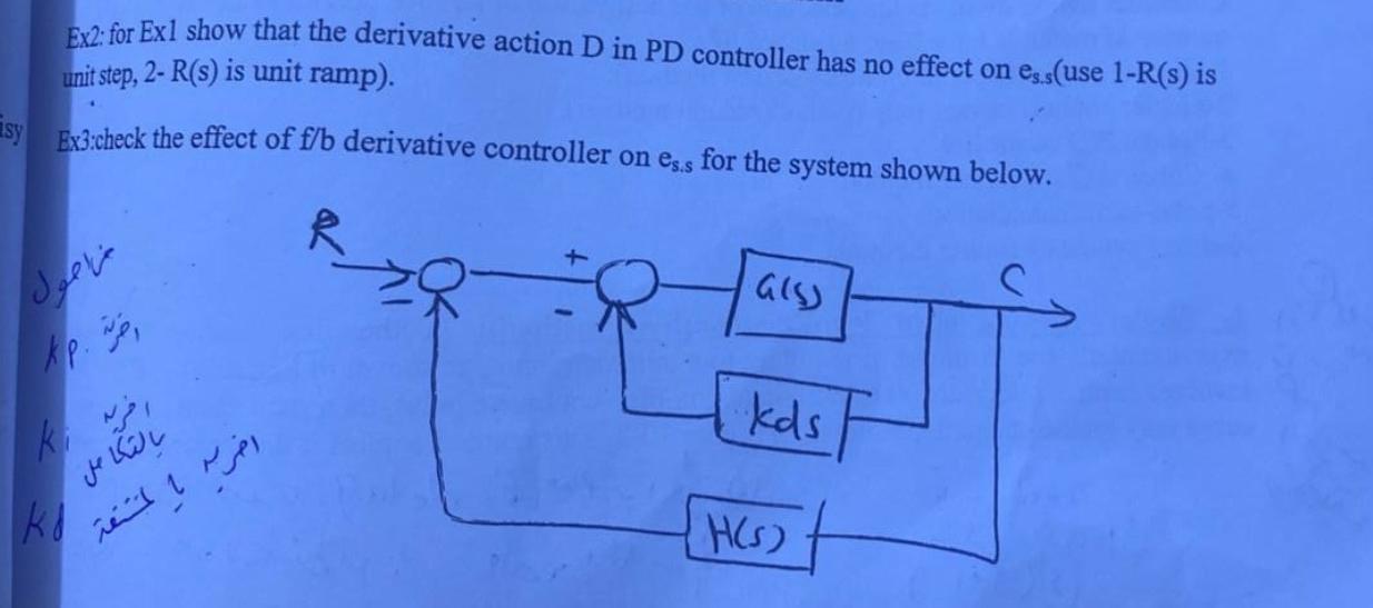 Solved Ex2: for Ex1 show that the derivative action D in PD | Chegg.com