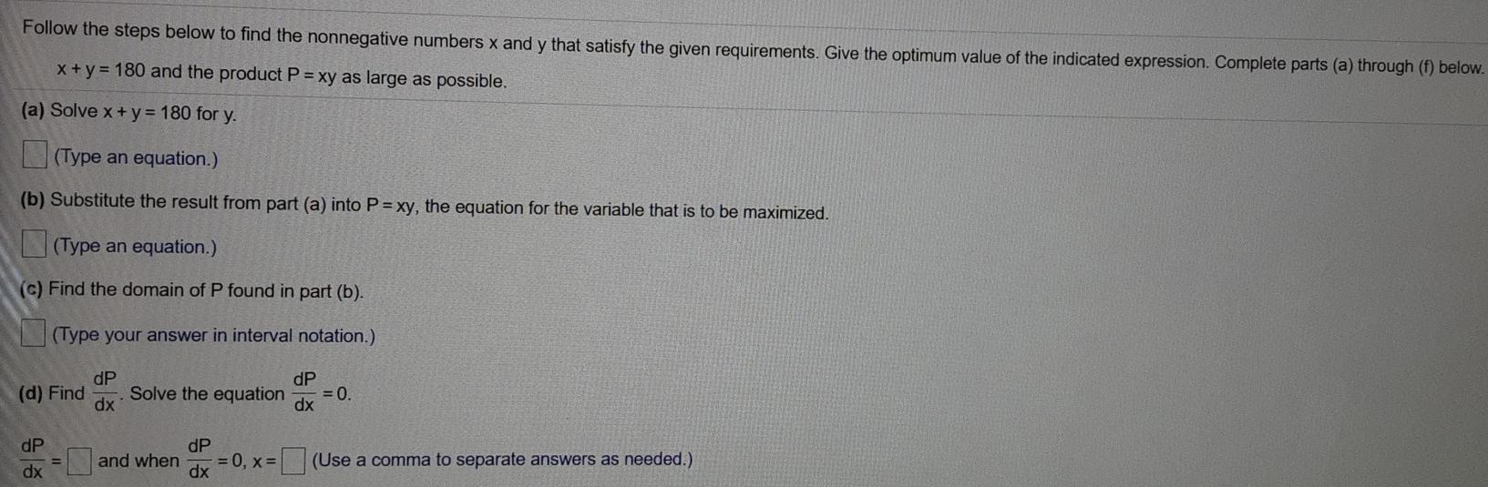 Solved Follow the steps below to find the nonnegative | Chegg.com