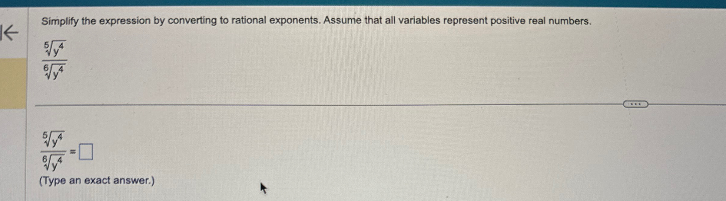 Solved Simplify the expression by converting to rational | Chegg.com
