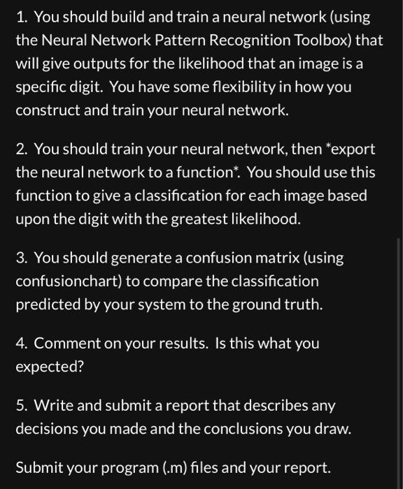 Solved 1. You should build and train a neural network (using | Chegg.com Solved 1. You should build and train a neural network (using | Chegg.com