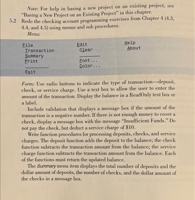 Solved need this programed in windows visual basic | Chegg.com