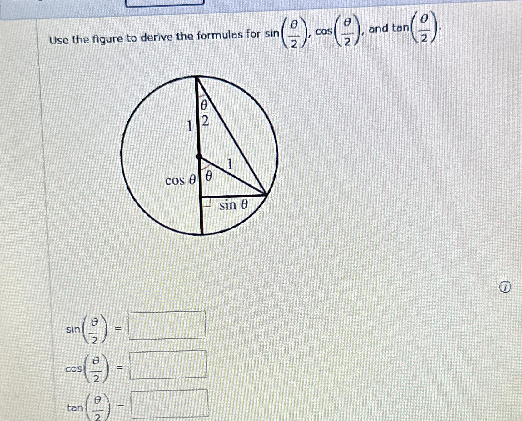 Solved Use the figure to derive the formulas for | Chegg.com