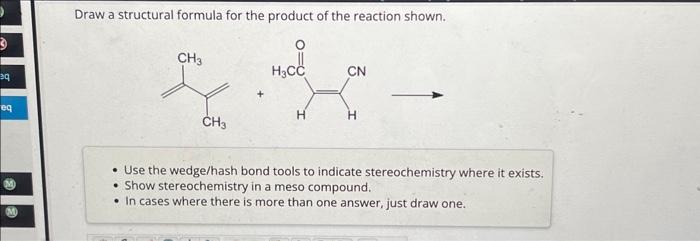 Solved Draw a structural formula for the product of the | Chegg.com