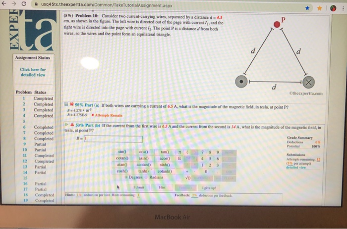 Solved € > C usq45tx.theexpertta.com/common/TakeTutorial | Chegg.com