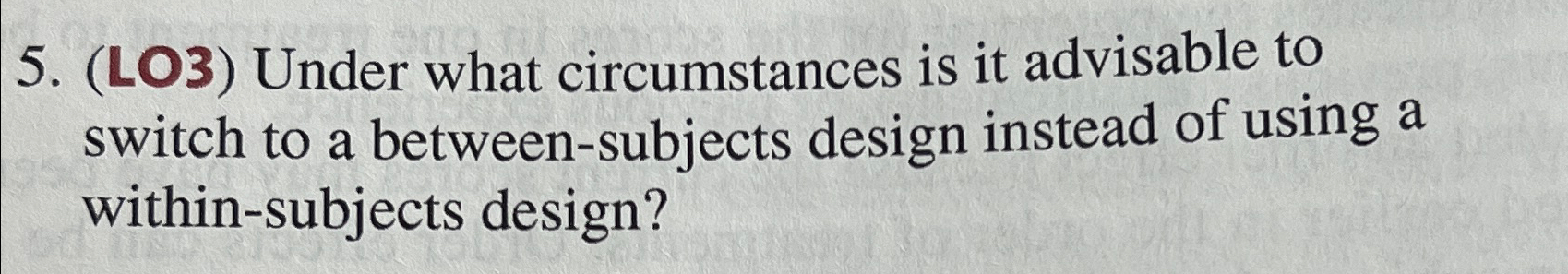 Solved (LO3) ﻿Under what circumstances is it advisable to | Chegg.com