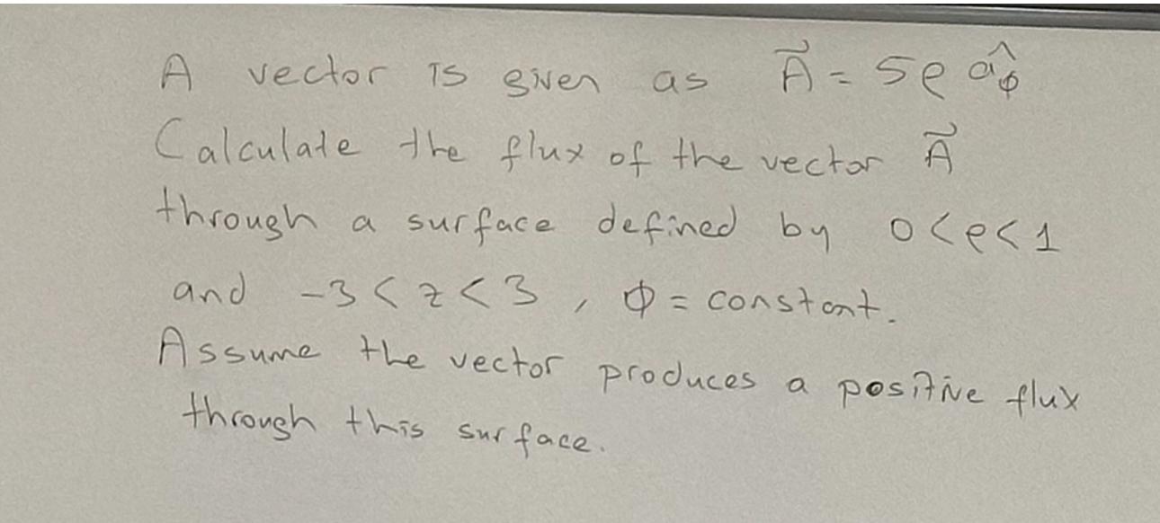 A vector is siven as vec(A)=5e(a)_(\\\\phi ) | Chegg.com