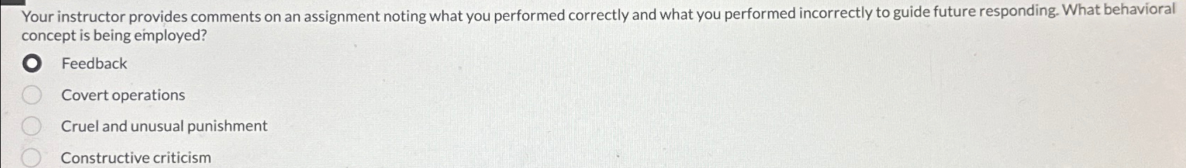 Solved Your instructor provides comments on an assignment | Chegg.com