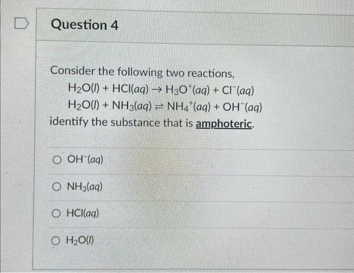 Solved Consider the following two reactions, | Chegg.com