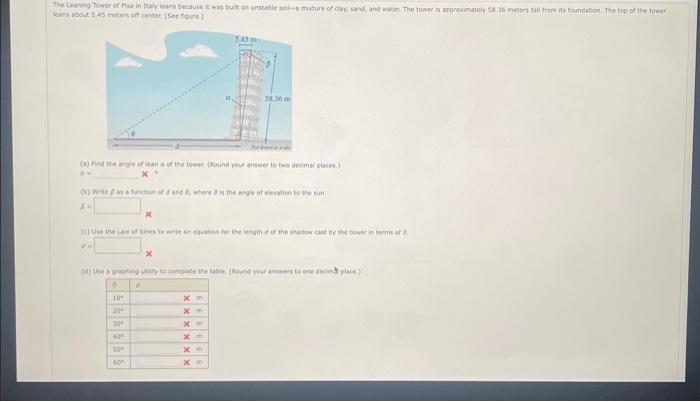 Solved cans about 5:45 meters inf certer (Sen Foure) 4= a= | Chegg.com