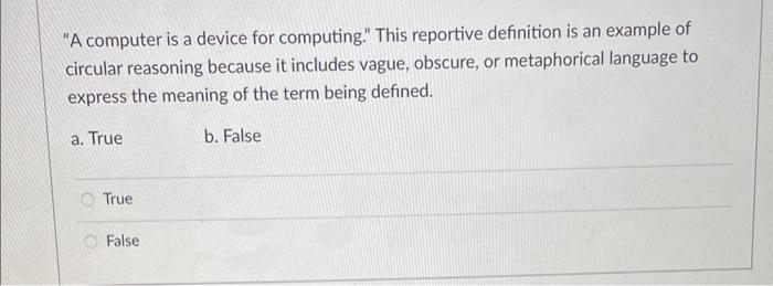 "A computer is a device for computing." This | Chegg.com