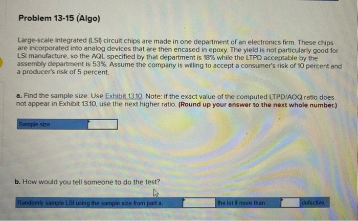 Solved Large-scale integrated (LSi) circuit chips are made | Chegg.com