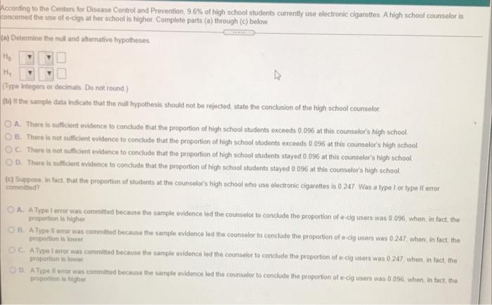 Solved According to the Centers for Disease Control and | Chegg.com