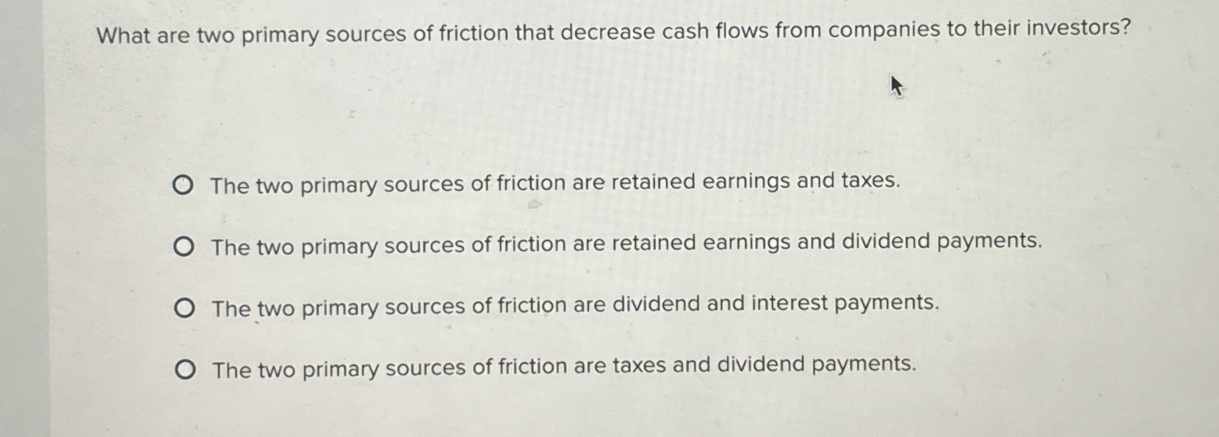 Solved What are two primary sources of friction that | Chegg.com