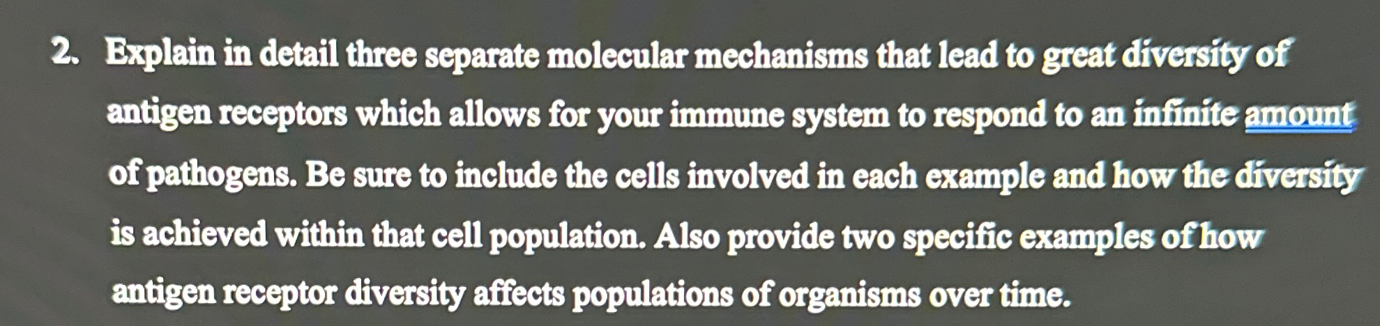 Solved Explain in detail three separate molecular mechanisms | Chegg.com