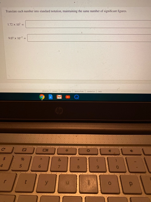 Solved Translate each number into standard notation, | Chegg.com