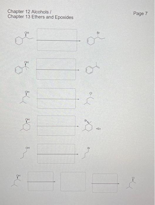 Solved Chapter 12 Alcohols / Chapter 13 Ethers and Epoxides | Chegg.com