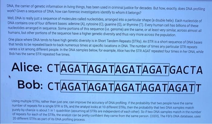 Solved DNA, the carrier of genetic information in living | Chegg.com