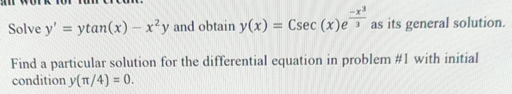 Solved 2. Find a particular solution for the differential | Chegg.com