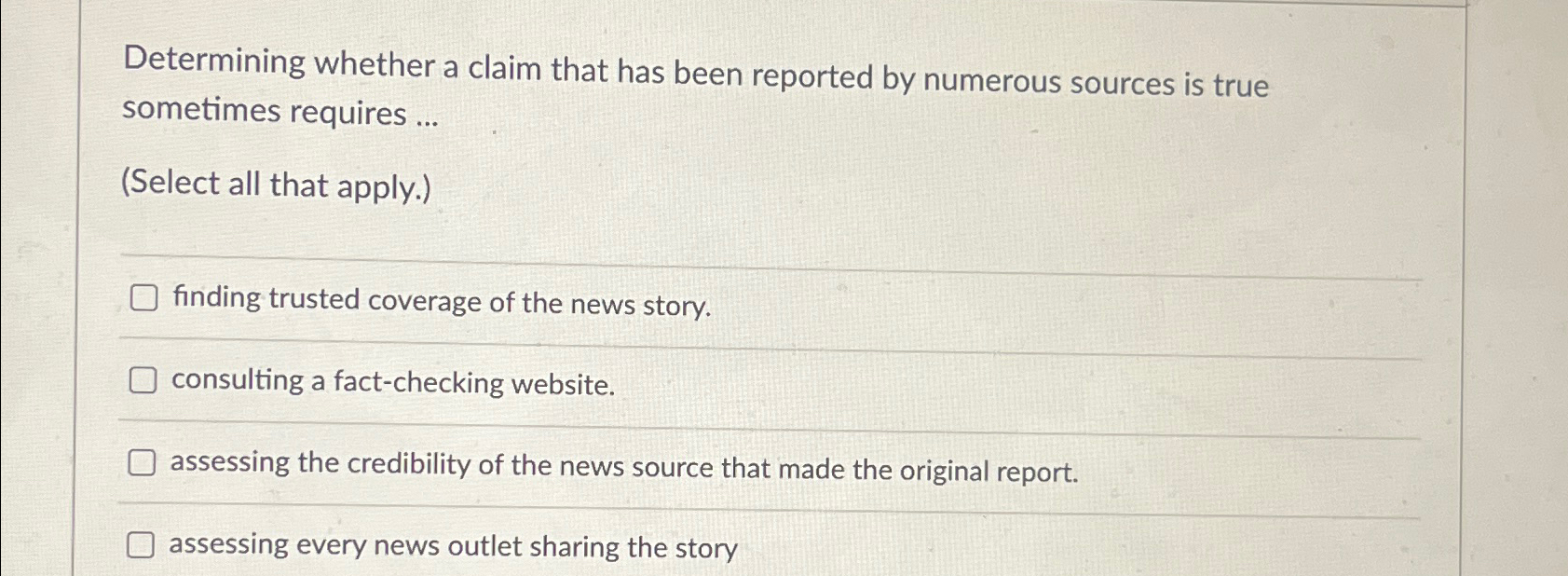 Solved Determining whether a claim that has been reported by | Chegg.com