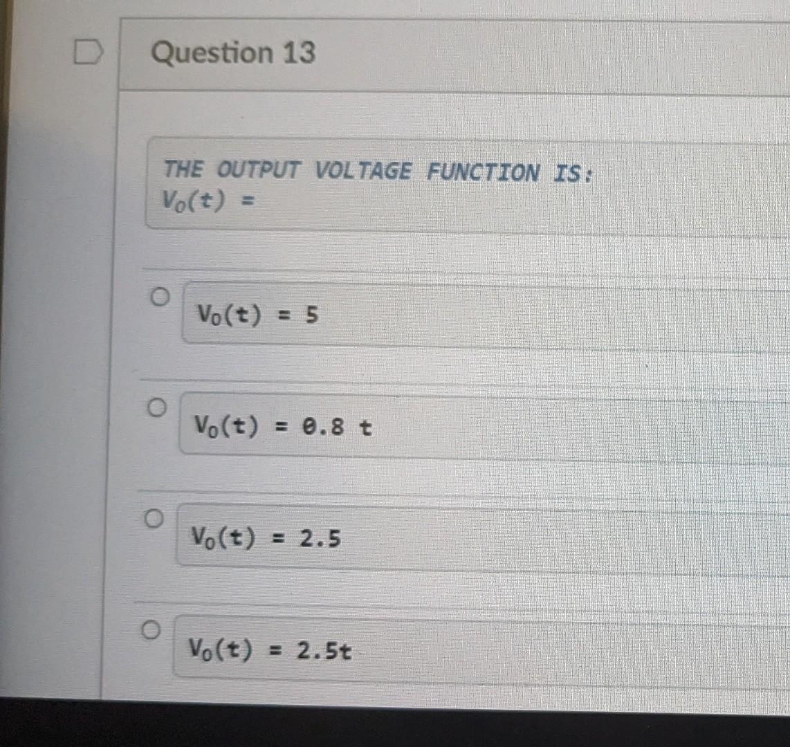 Solved QUESTIONS ( 13 - 17 ) A DIFFERENTIATOR TO PRODUCE AND | Chegg.com