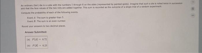 Solved Dont know how to get the P(B) because when i do it | Chegg.com