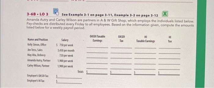 Solved Amanda Autry and Carley Wilson are partners in A \& W | Chegg.com