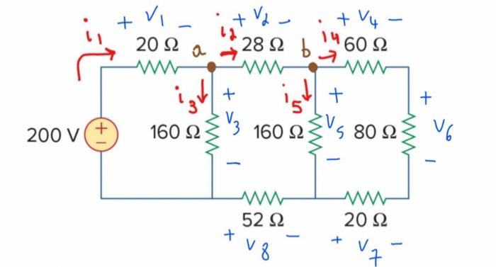 Solved .3) Using KCL at nodes a and b calculate the various | Chegg.com