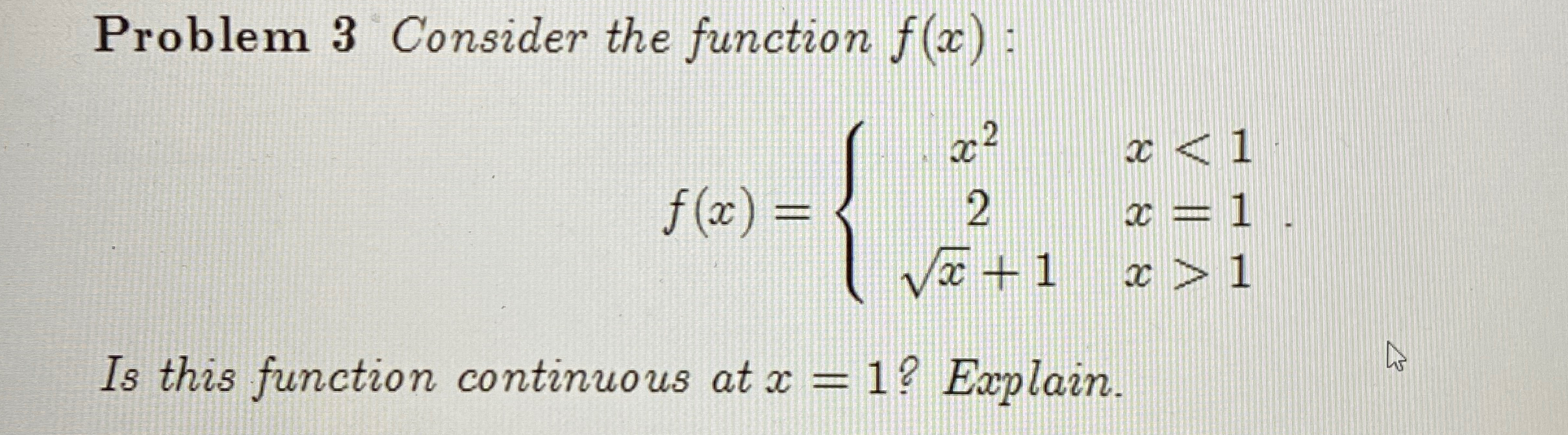 Solved Problem 3 ﻿Consider the function f(x) | Chegg.com