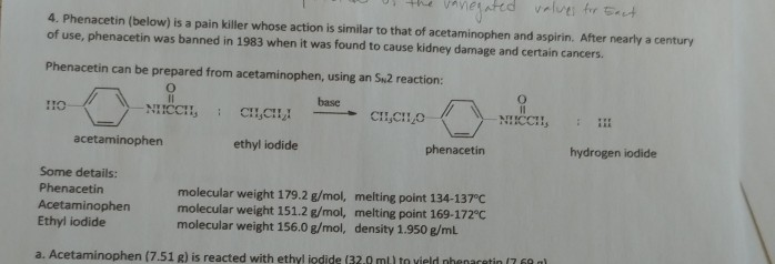 400 g. Pure acetaminophen has a melting point (MP) of | Chegg.com