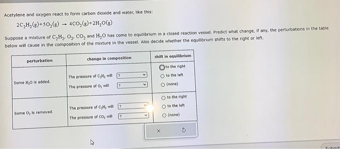 Solved Acetylene and oxygen react to form carbon dioxide and | Chegg.com