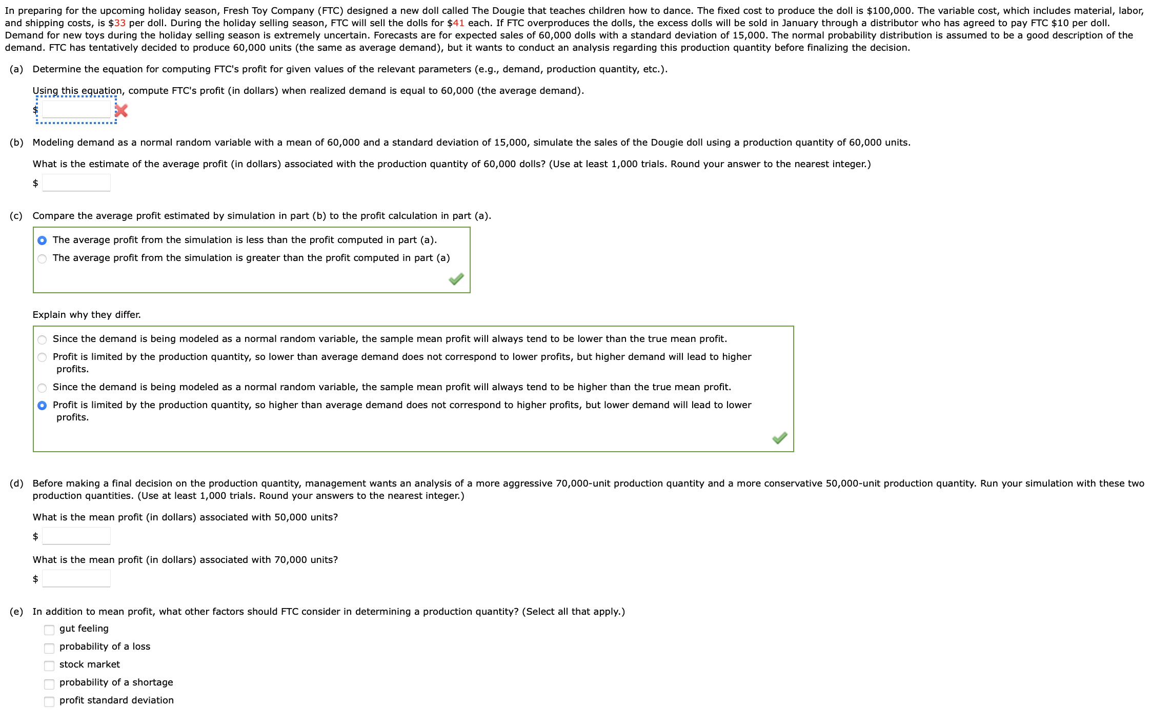 Solved (a) ﻿Determine the equation for computing FTC's | Chegg.com
