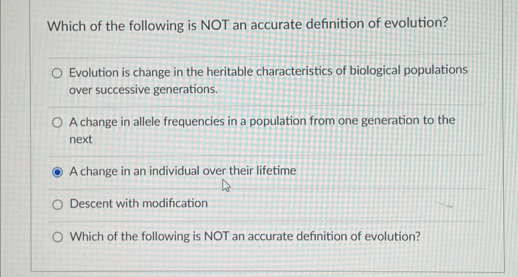 Solved Which of the following is NOT an accurate definition | Chegg.com