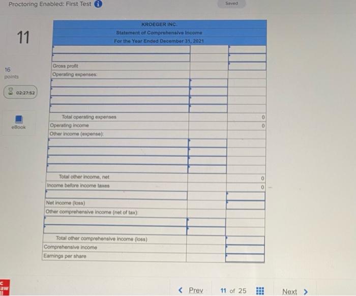 Solved Proctoring Enabled: First Test Help Save & Exit 도 The | Chegg.com