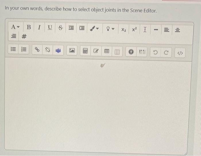 Solved In your own words, describe how to select object | Chegg.com