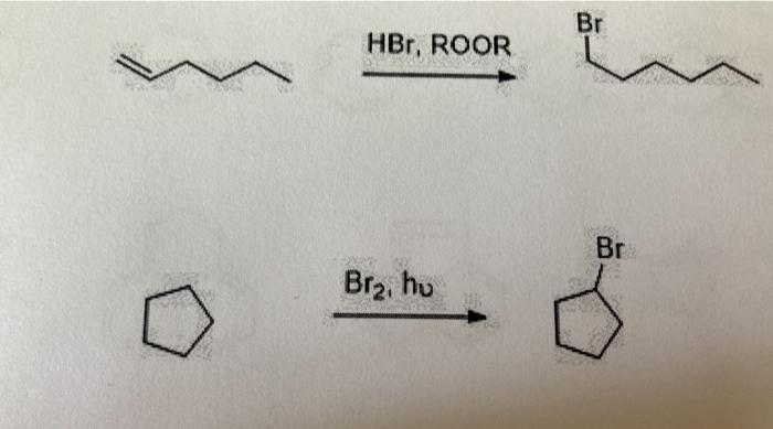 Solved write mechanism of these two radicals. label steps as | Chegg.com