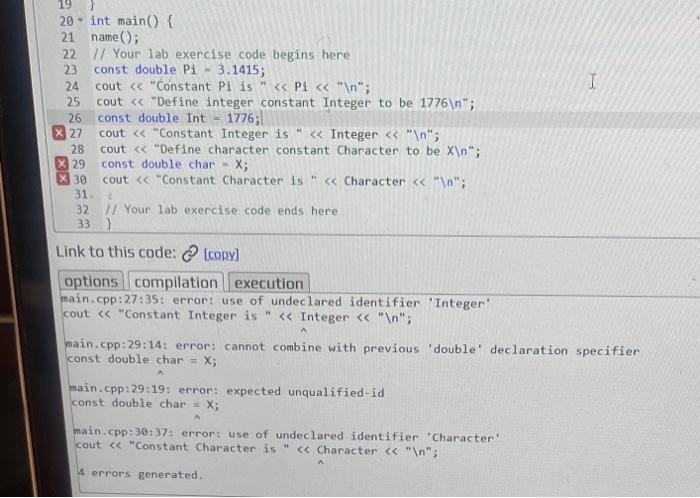 Solved Link to this code: ρ [copy] main.cpp:27:35: error: | Chegg.com