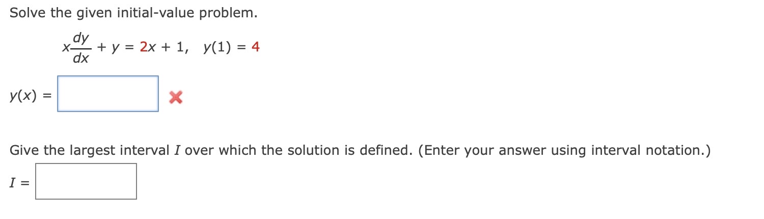 Solved Solve the given initial-value | Chegg.com