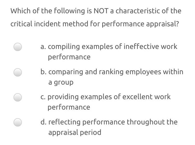Solved Which of the following is NOT a characteristic of the | Chegg.com