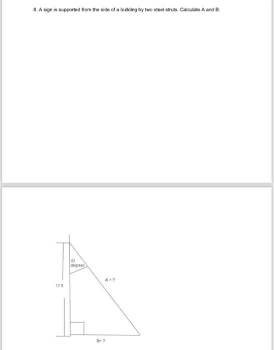 Solved 8. A sign is supported from the side of a building by | Chegg.com